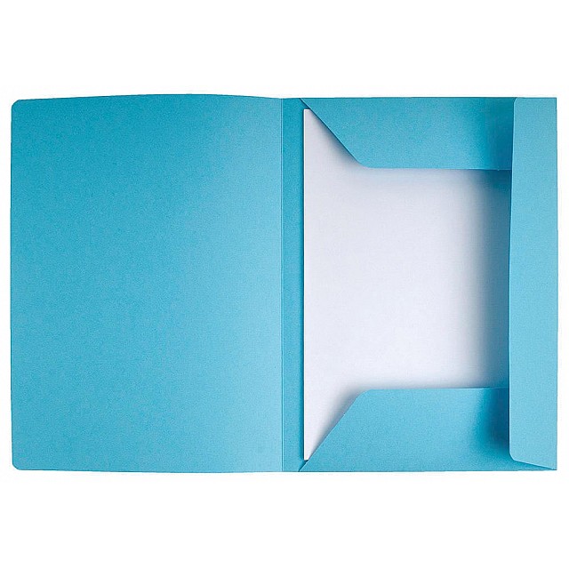 DOSSIERMAP A4 3KLEP BLAUW | Kwarto.be