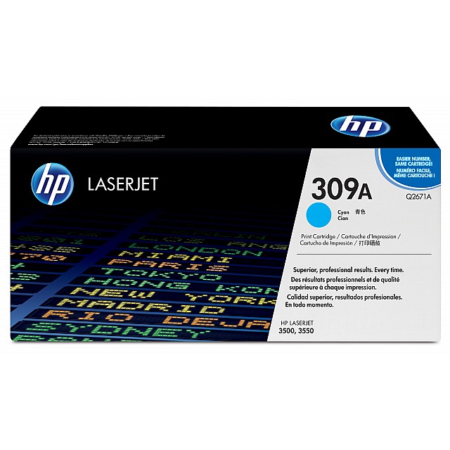 HP 309A Colour LaserJet originele toner cartridge cyaan stan | Kwarto.be