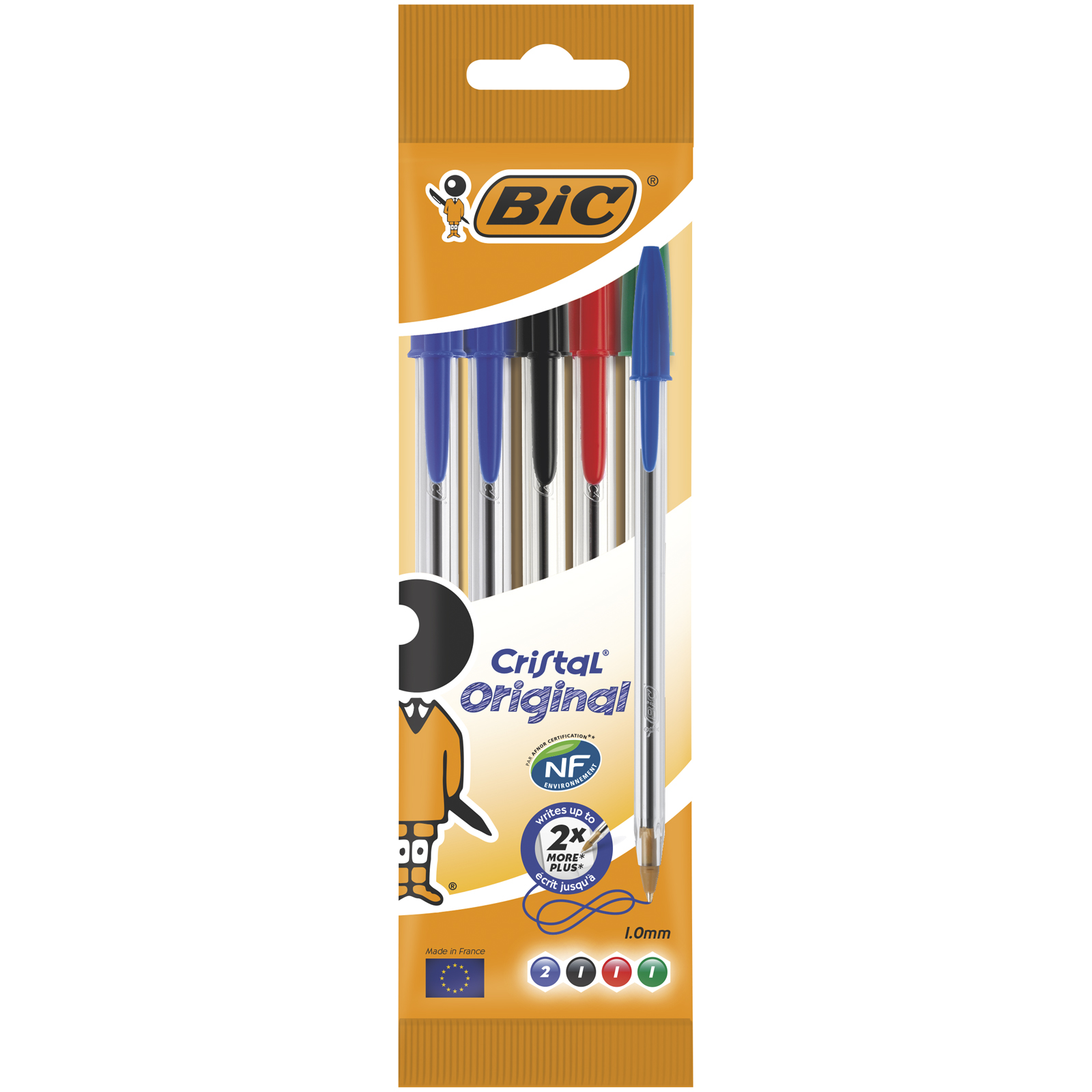 BIC BALPEN ASS CRISTAL M BLS 5 | Kwarto.be