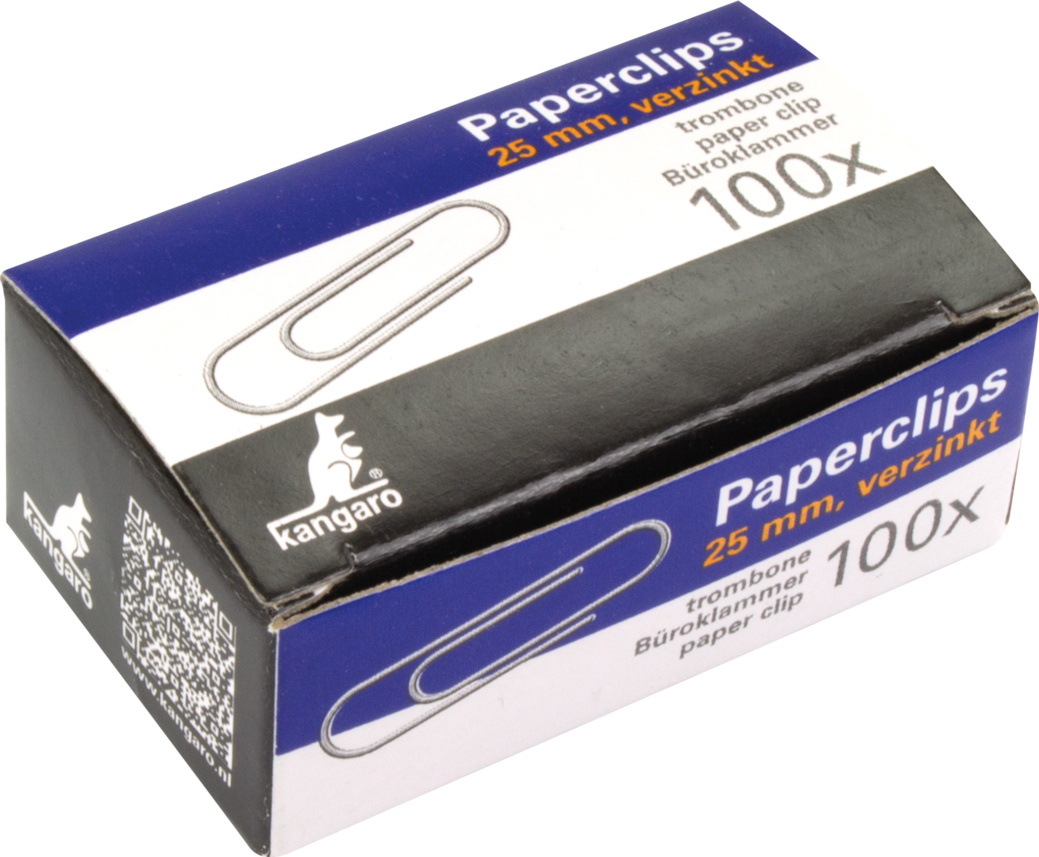 KANGARO PAPERCLIPS 25MM DS100 | Kwarto.be