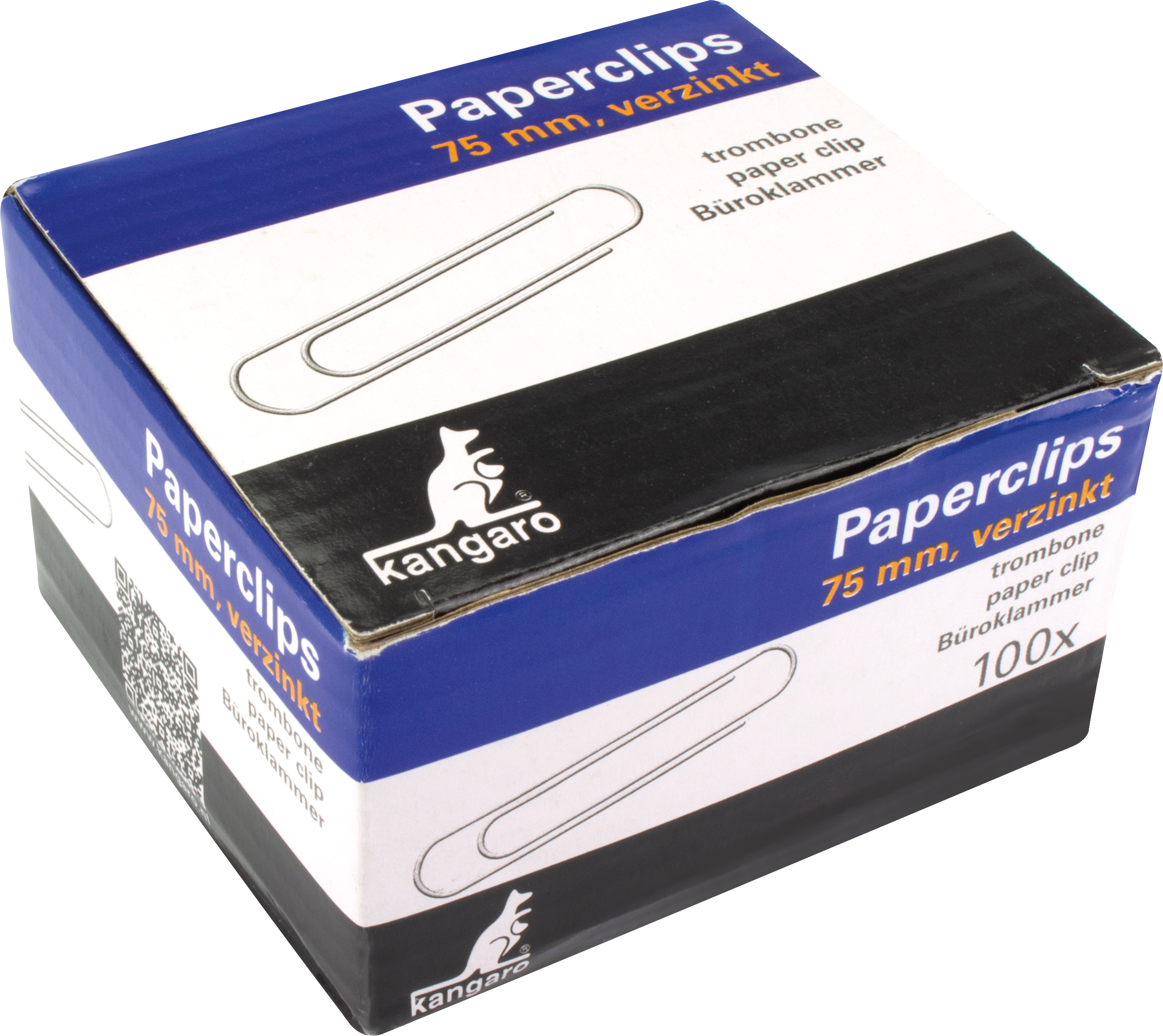 KANGARO PAPERCLIPS 75MM DS100 | Kwarto.be