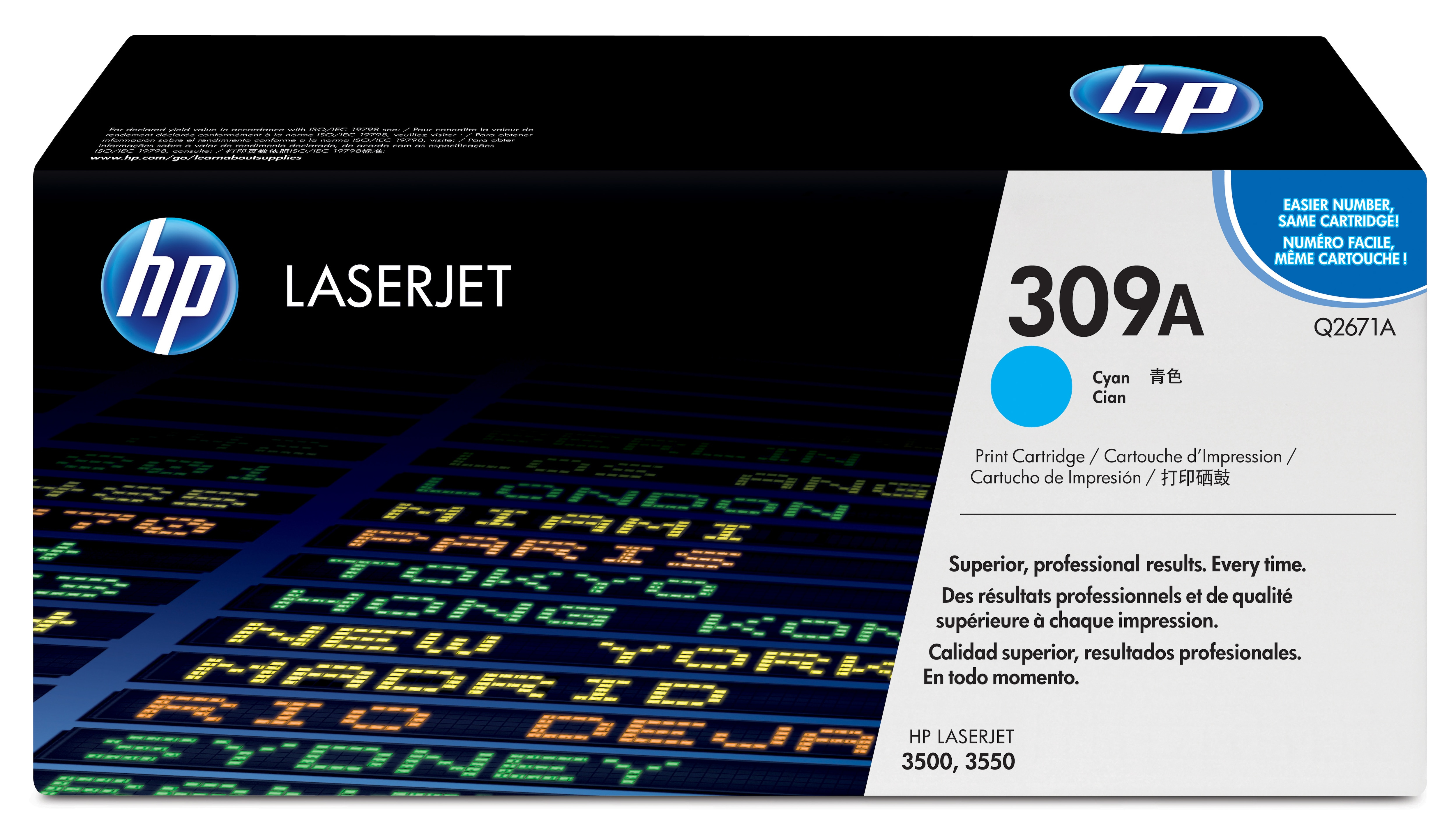 HP 309A Colour LaserJet originele toner cartridge cyaan stan | Kwarto.be