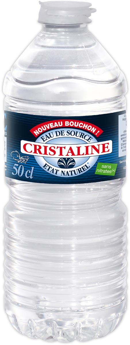 CRISTALINE WATER 50CL PLAT P24 | Kwarto.be